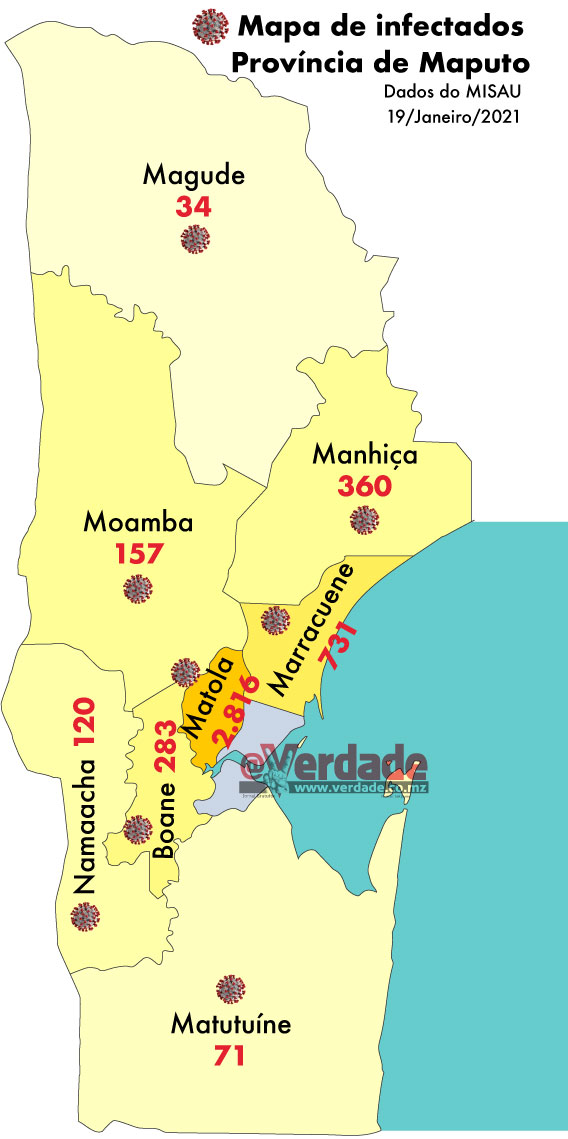 Covid-19: infecções no Distrito Municipal de KamPfumo de mal a pior ...